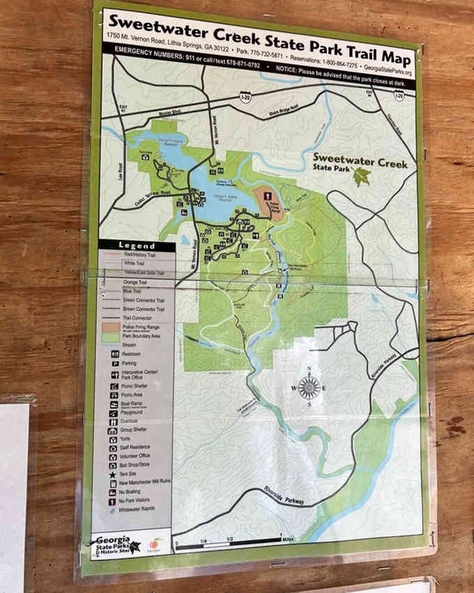 This trail map holds the key to your adventure, though getting slightly lost is half the fun anyway.