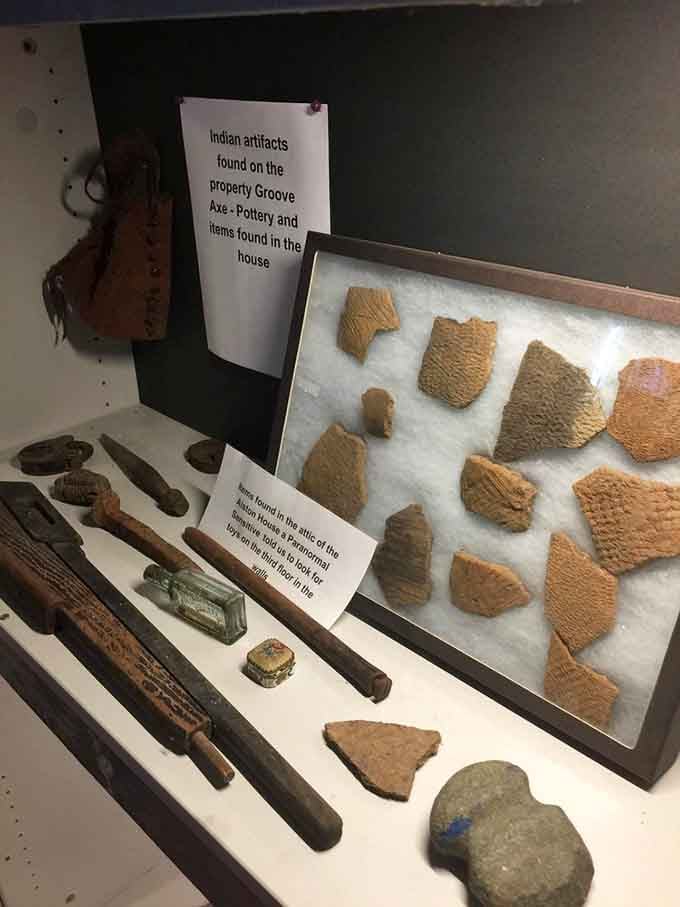 Ancient pottery shards and tools discovered on the property connect this place to centuries of history, some more explainable than others.