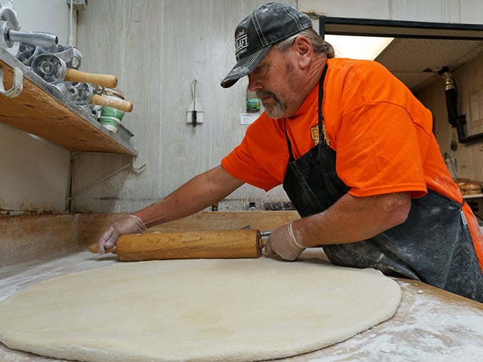 Rolling dough at dawn takes dedication, skill, and probably more coffee than most people drink all week.