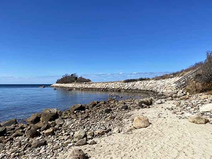 Rocky beaches mean fewer crowds and more space to contemplate life while pretending you're in a moody film.
