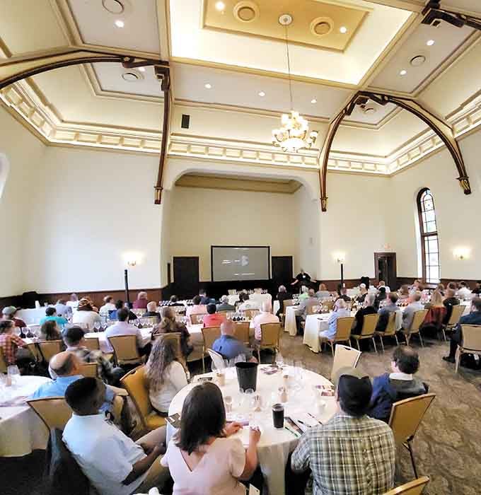 That ornate ceiling and elegant space host events where history provides the ambiance and you provide the celebration.