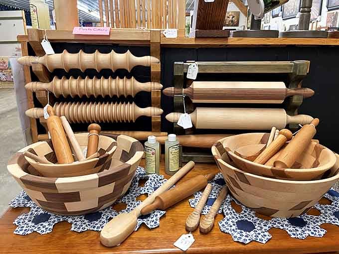 Wooden rolling pins and kitchen tools so beautiful you'll actually want to bake something, maybe for the first time.