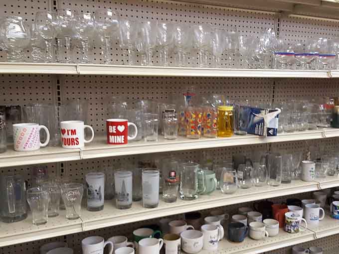 Valentine's Day mugs in July? That's the beauty of thrift shopping&mdash;holidays happen whenever you want them to.