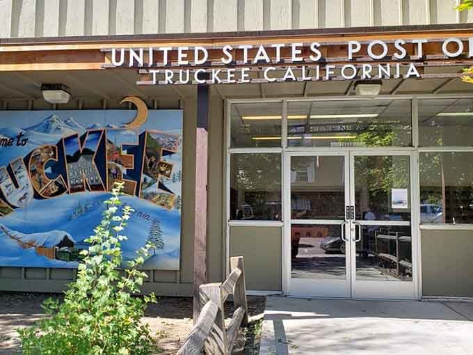 Even the post office has that vintage Truckee charm, making stamp-buying feel almost like a tourist attraction.