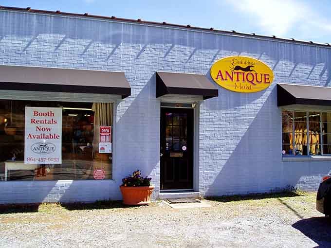 Dark Horse Antique Market fills rooms with furniture that survived decades and still looks better than IKEA.