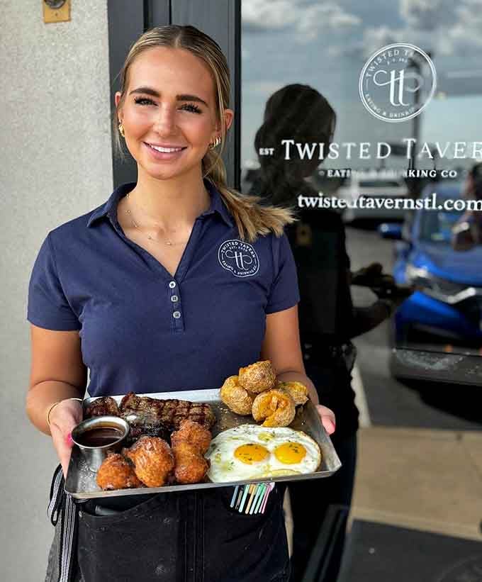 That smile says it all when you're serving food this good, from brisket to breakfast and everything in between.