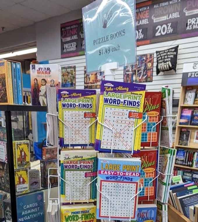 Large-print word-finds and puzzle books offer brain exercise without requiring reading glasses adjustments every five minutes.