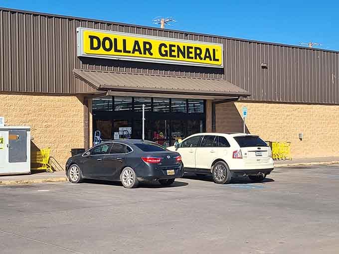 Dollar General keeps Van Horn stocked with essentials, because even remote towns need their shopping conveniences too.