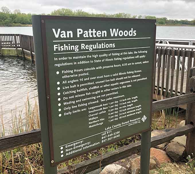 Fishing regulations keep Sterling Lake thriving, because even paradise needs a few sensible rules.