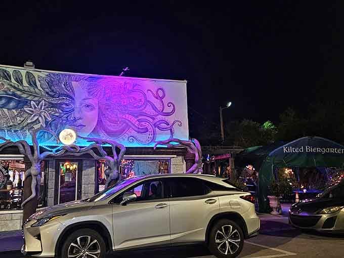 Nighttime murals transform buildings into art galleries, proving Vero Beach takes its creative side seriously.