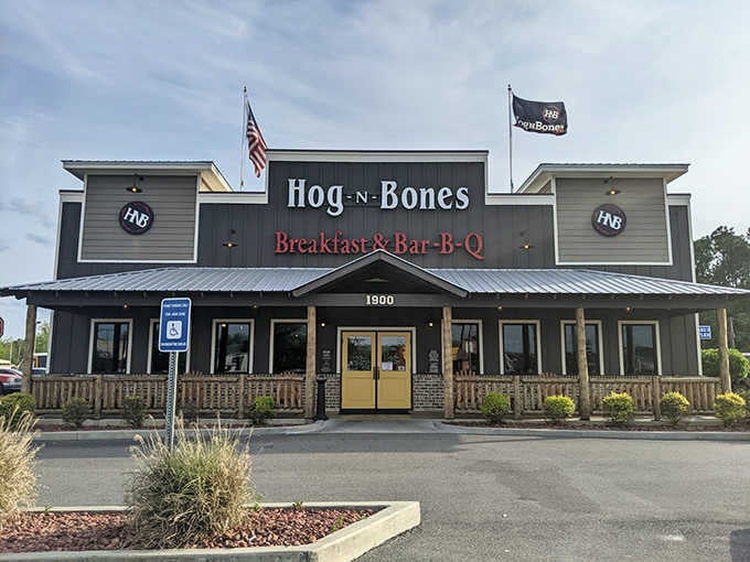 Hog-N-Bones serves breakfast and barbecue under one roof, because why choose between bacon and brisket?