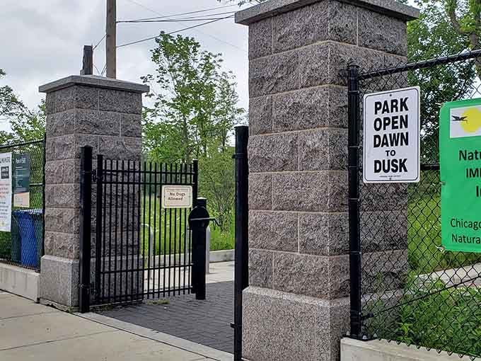 Those stone pillars mark the entrance to your escape, open from dawn until dusk daily.