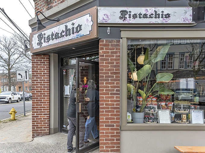 Pistachio Café beckons from its brick storefront, promising the kind of meal that makes you a regular.
