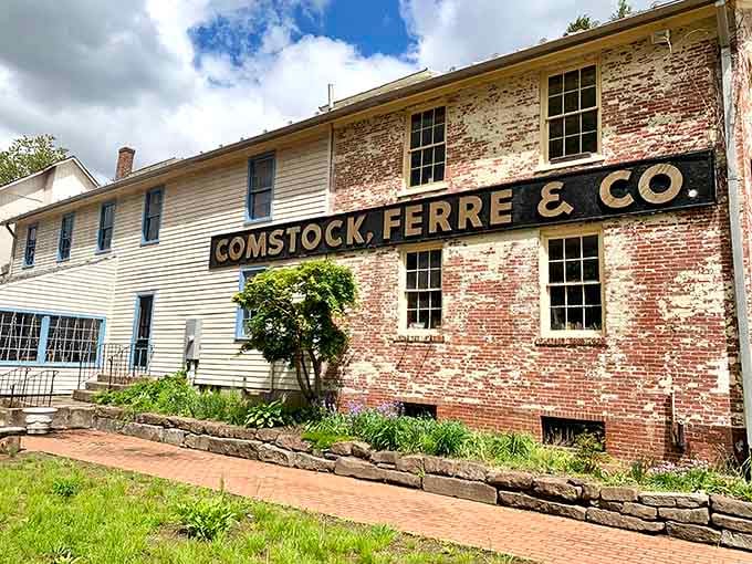 Comstock Ferre's weathered brick tells stories of seeds, seasons, and centuries of Connecticut gardeners getting their hands dirty.