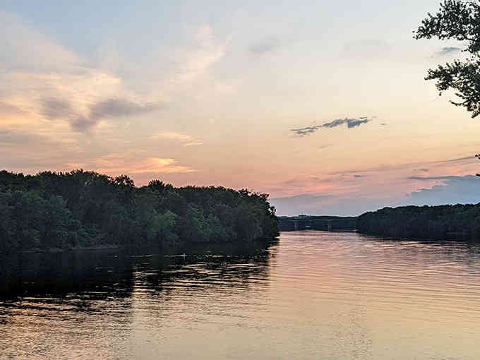 Sunset over the Connecticut River paints the sky in colors that no filter could ever hope to improve or replicate.