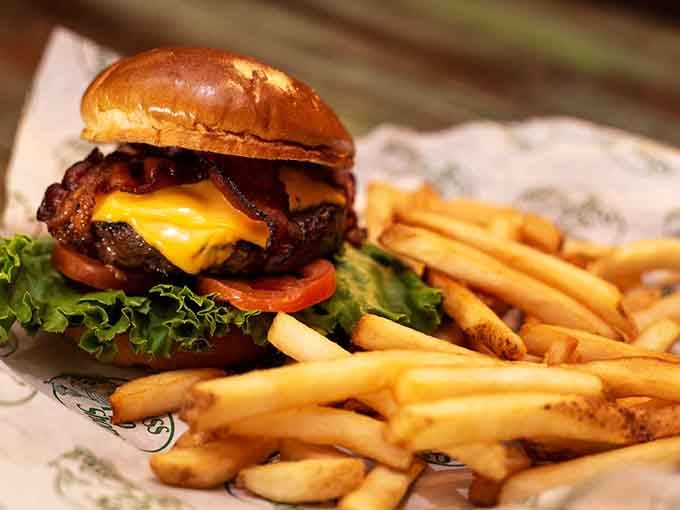 When a landlocked state serves up a bacon cheeseburger this photogenic, you know they're serious about their food game.