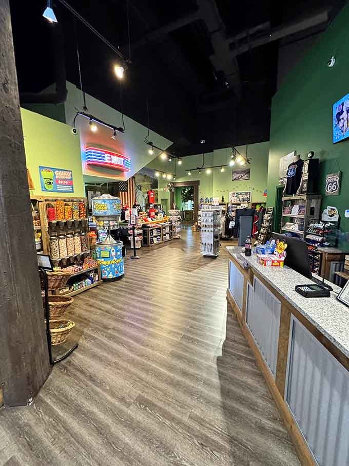 The gift shop stocks science toys that make learning fun, which is sneaky but effective parenting.