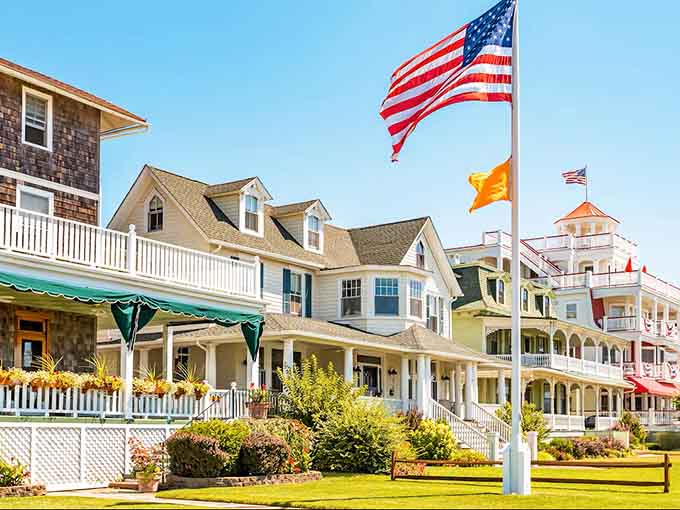 Flags snapping in the salt breeze above pristine lawns&mdash;this is the kind of coastal elegance that never goes out of style.