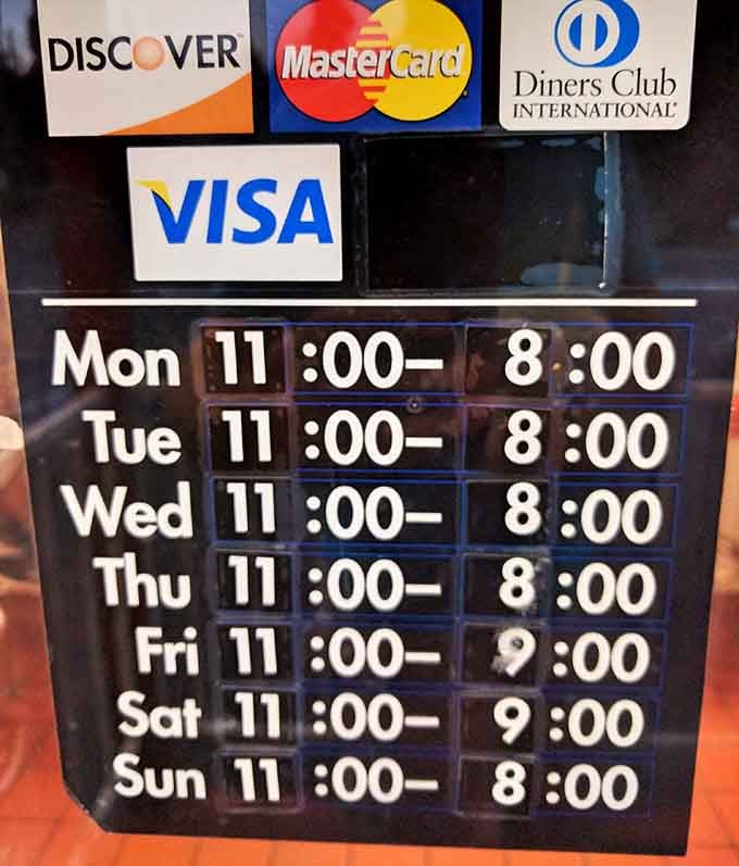 Open seven days a week because burgers don't take days off, and neither should your happiness.