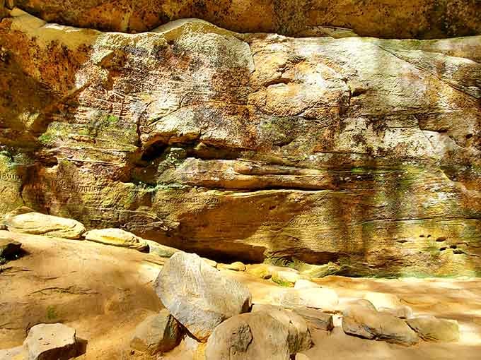 The sandstone layers tell geological stories spanning millions of years, making your Monday morning seem refreshingly insignificant.