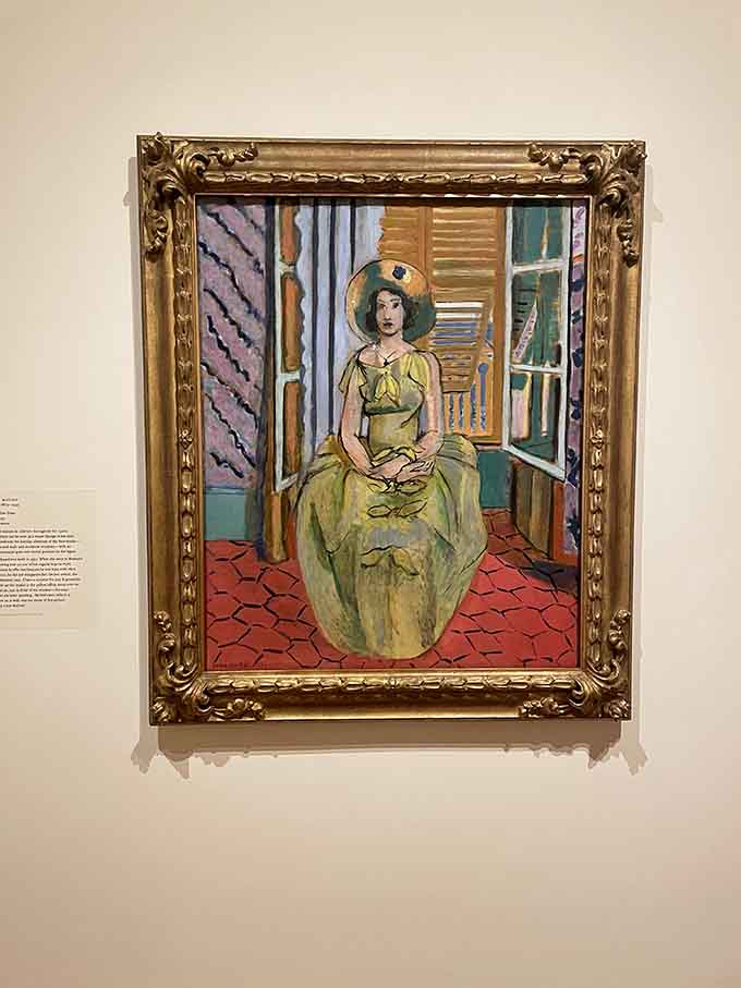"The Yellow Dress" demonstrates why Matisse understood color psychology better than most artists ever will in life.