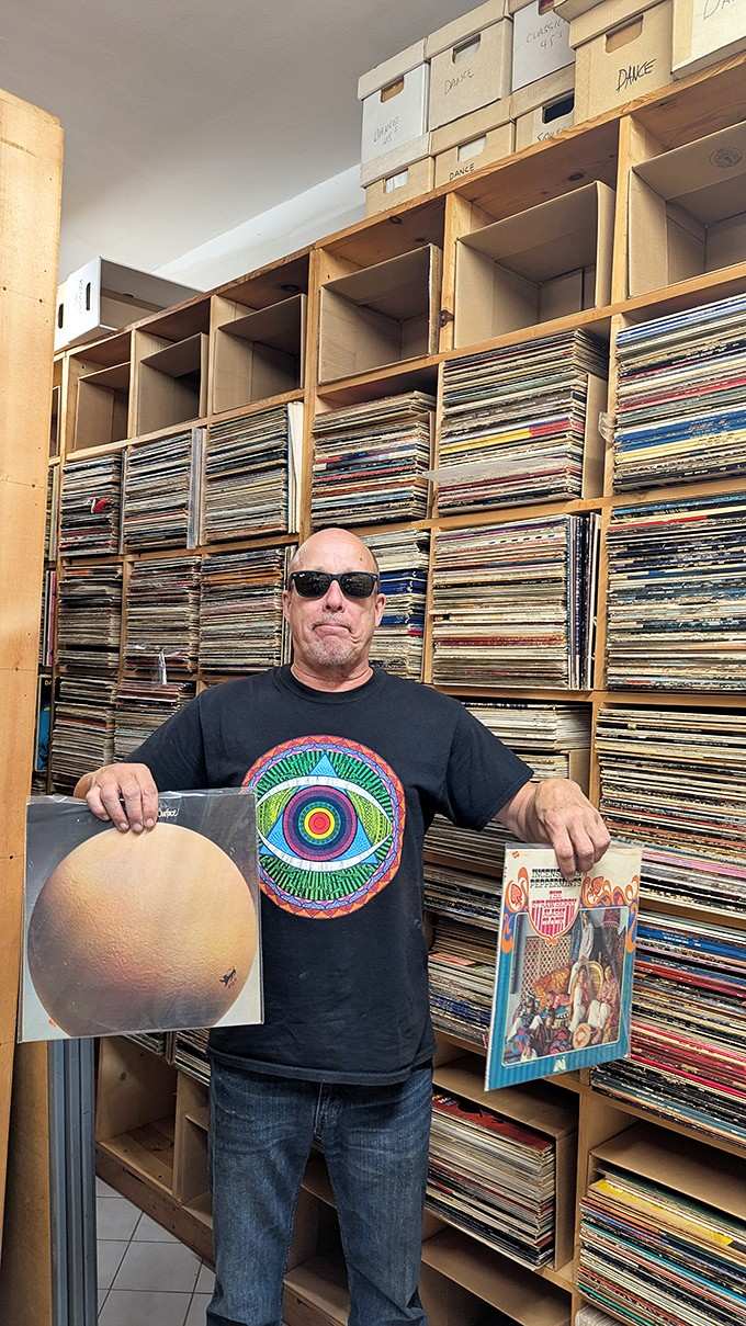 This happy collector found exactly what he was hunting for, which happens more often than you'd expect.