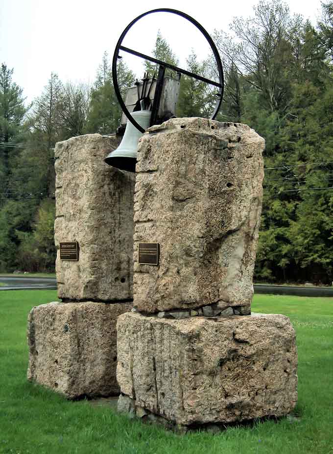 The Hollow Church Bell monument stands as a beautiful reminder of communities that came before us all.