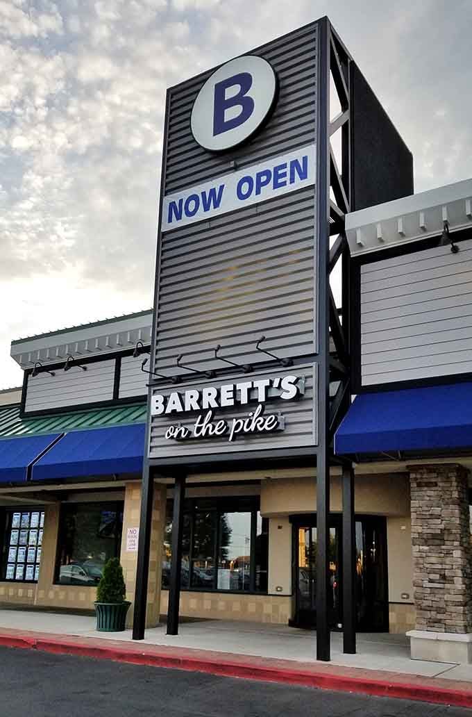 Barrett's on the Pike offers dining options that keep locals coming back instead of driving elsewhere for meals.