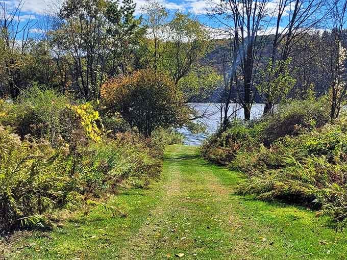 The path to paradise is surprisingly well-maintained and doesn't require hiking boots or determination.