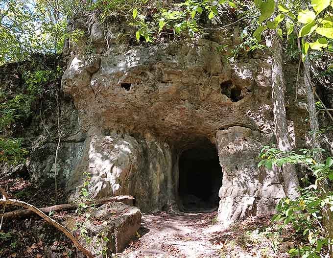 This limestone cave opening invites exploration like Gandalf beckoning hobbits, minus the orcs and with better cell service.