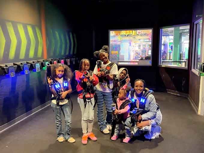 Families gearing up for laser tag, creating memories that'll be retold at dinner tables for years.