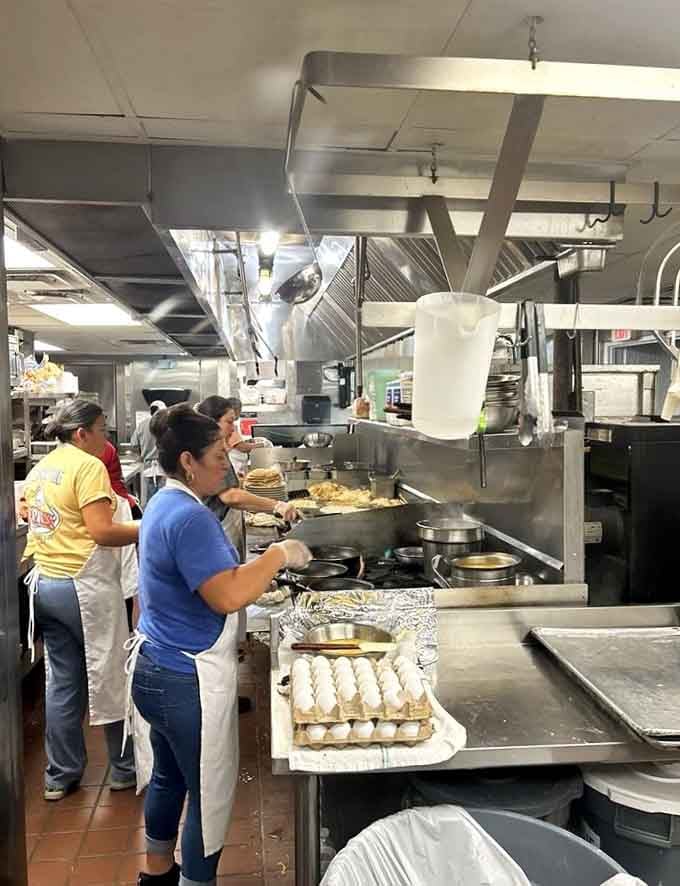 Behind every great cafe is a kitchen crew working their magic, turning simple ingredients into memorable meals all day.