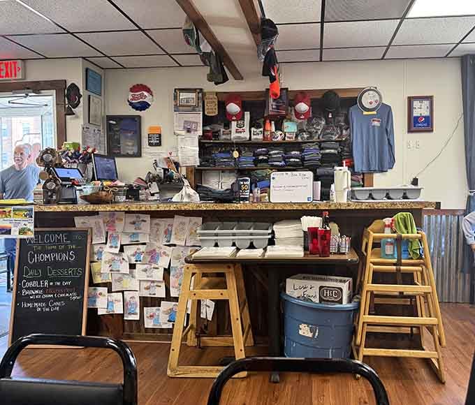 The order counter where dreams are placed and hunger meets its match every single day.