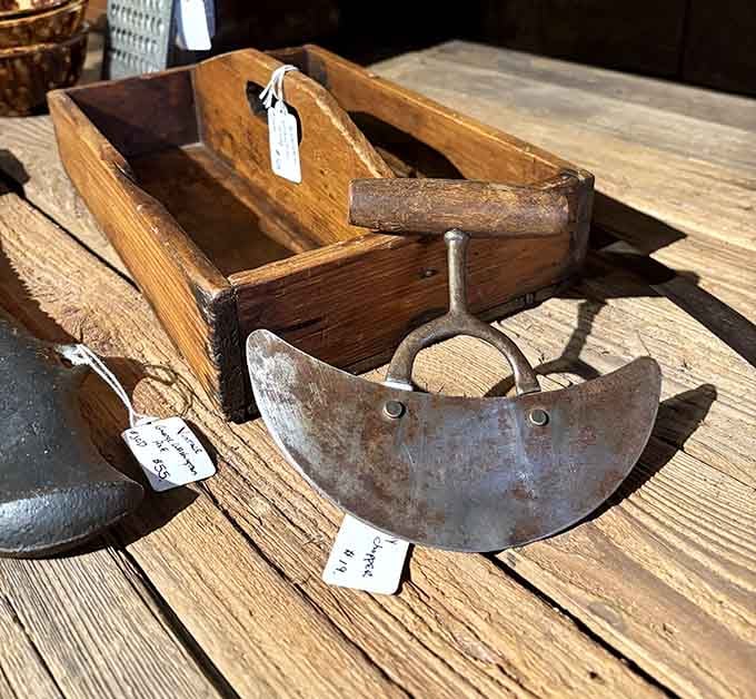 Antique kitchen tools remind us that cooking used to require actual muscle. Your great-grandmother had seriously strong forearms.