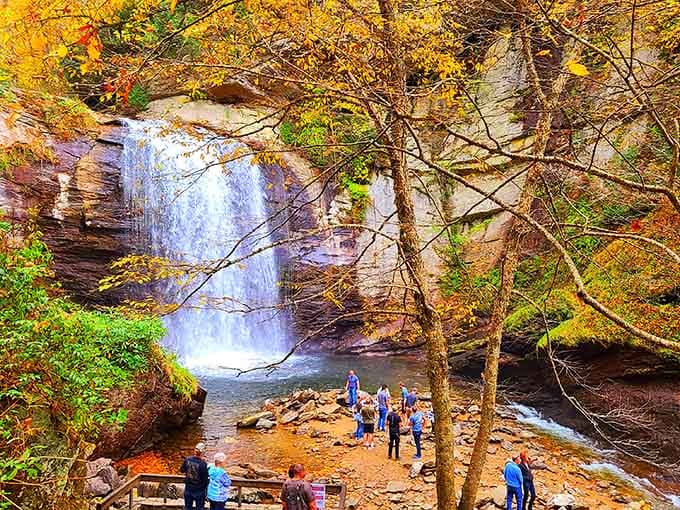 Looking Glass Falls reminds antique shoppers that North Carolina's natural treasures rival anything you'll find in the stores downtown.
