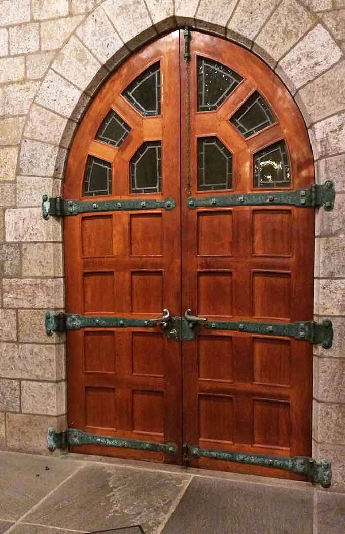 Doors built with hardware so substantial, flimsy modern construction should feel genuinely embarrassed.
