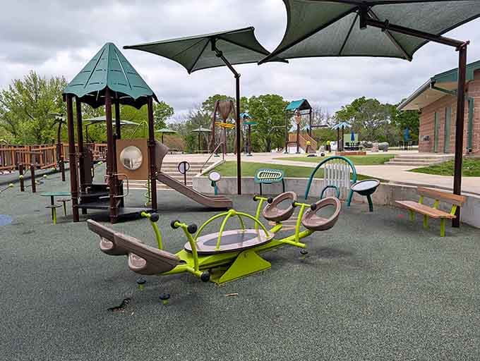 A seesaw that's been launching friendships and giggles since the dawn of playground time itself.