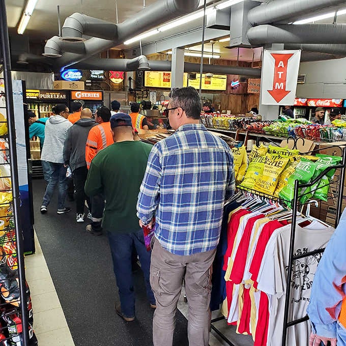 When the line stretches this long, you know you've found something special worth the patient wait ahead.