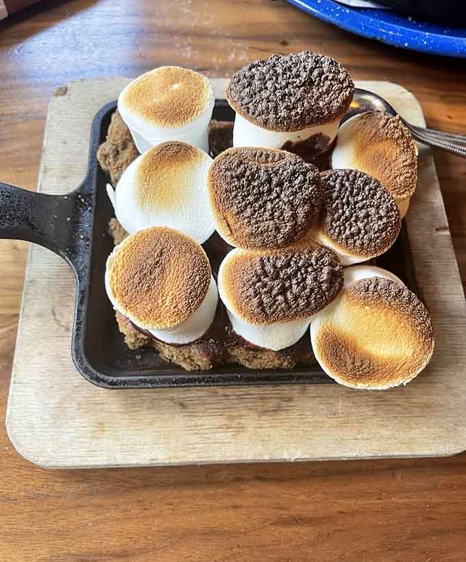 S'mores done right: toasted marshmallows, melted chocolate, graham crackers. No campfire required, no burnt fingers guaranteed.
