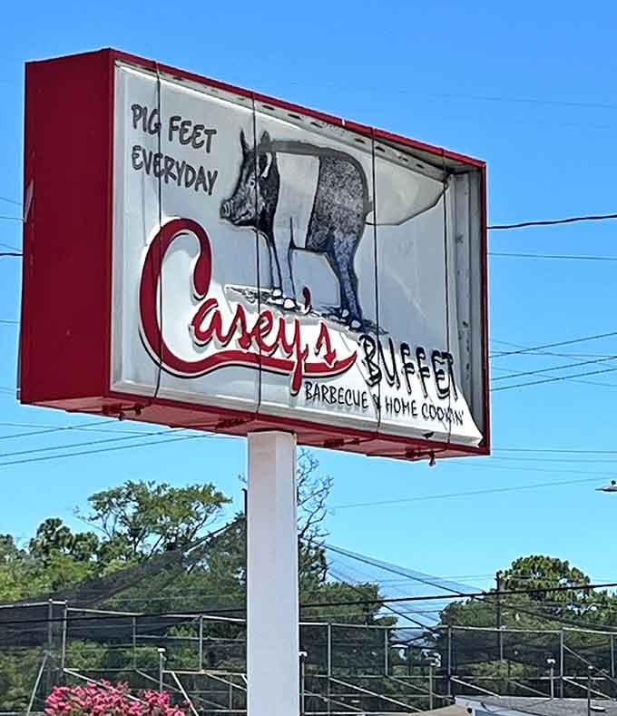 "Pig Feet Everyday" might be the most honest and confident restaurant signage you'll ever encounter anywhere.