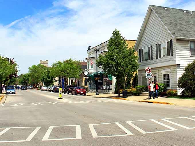 Wide sidewalks and charming facades make window shopping feel less like a chore and more like a legitimate afternoon plan.