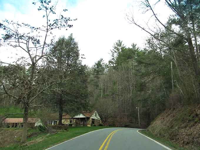 Rustic buildings nestle into the landscape as if they grew there naturally, reminding us that humans can coexist peacefully with wilderness.