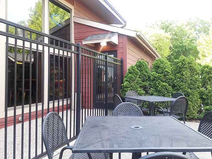 Outdoor seating for those perfect Minnesota evenings when the weather finally cooperates with your dinner plans.