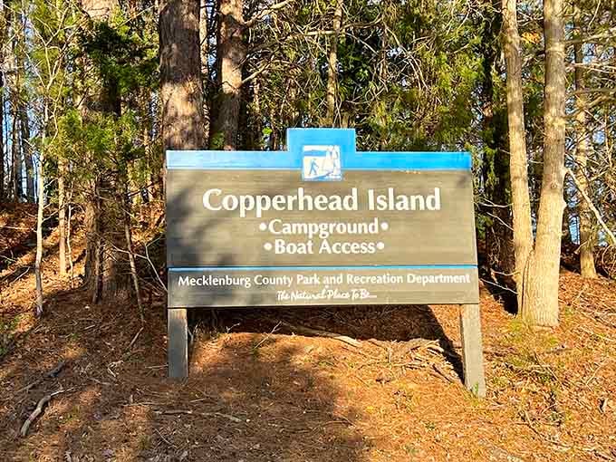 The official welcome sign, confirming you've arrived at your temporary island kingdom.
