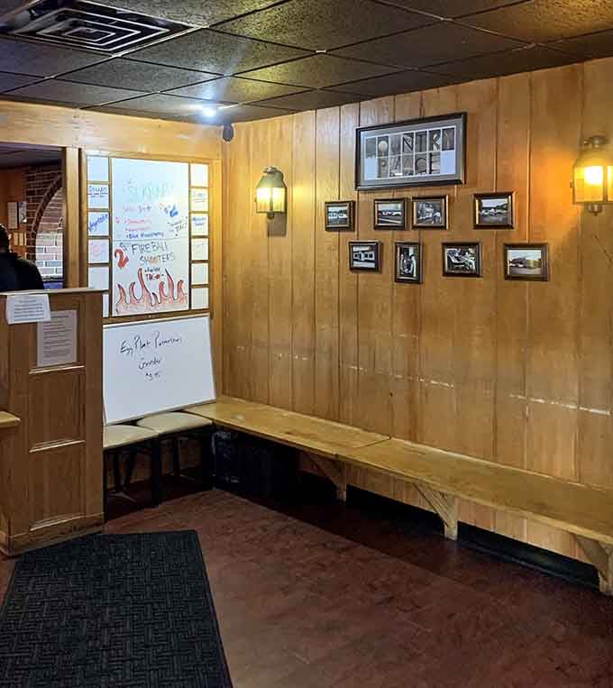The waiting area where anticipation builds and you finalize your order strategy with your dining companions.
