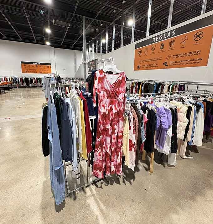 Clothing racks offering everything from casual to dressy, because your wardrobe shouldn't require a second mortgage payment.