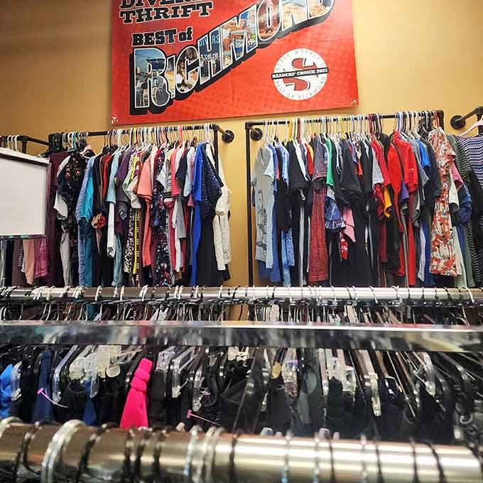 Richmond's best-dressed secret: racks so full of possibilities that decision fatigue becomes a legitimate shopping concern here.