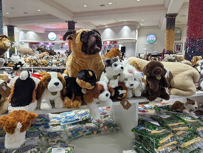 Stuffed animals galore for the kids, or let's be honest, for yourself as a souvenir.