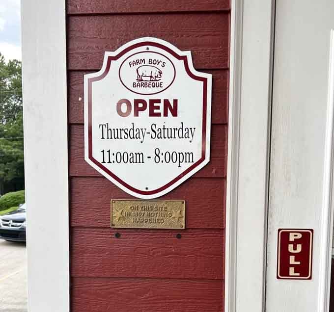Thursday through Saturday only means you'll need to plan your week around these precious operating hours.