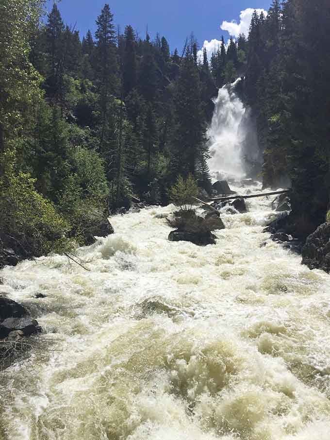 When spring runoff hits full force, Fish Creek becomes a churning, frothing testament to the power of melting snow.